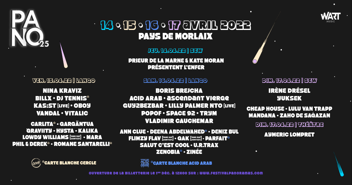 Panoramas Festival | du 14 au 17 avril 2022